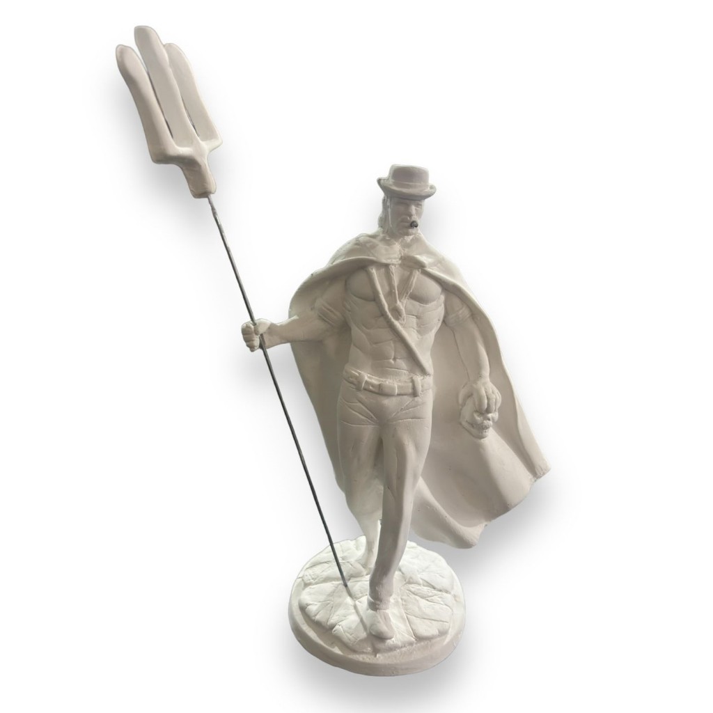 Imagem Orixá Exú Gesso Crú Branco Para Pintar Umbanda Candomblé ...