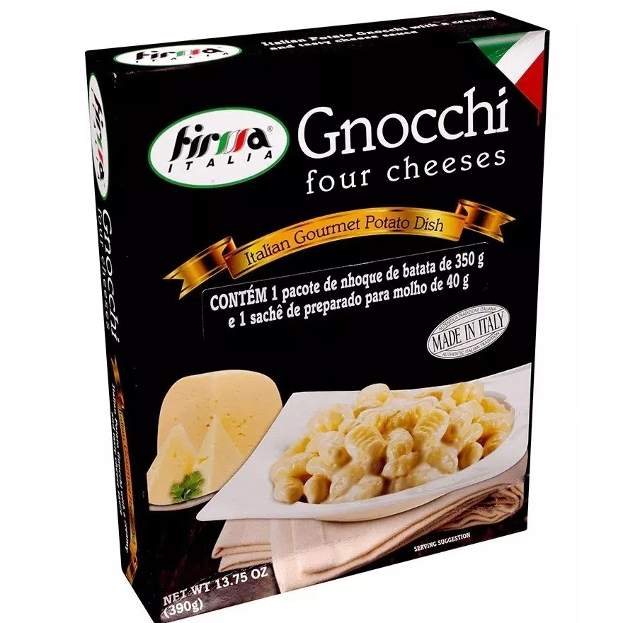 Gnocchi Nhoque Italiano 4 Queijos - Firma Italia - 390 G | Shopee Brasil