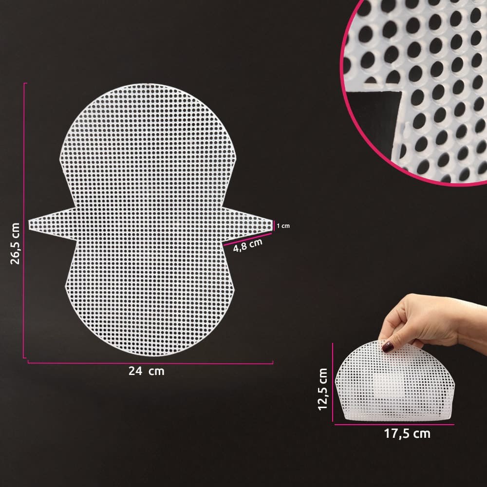 Malha chenille para bolsa de mão 26,5x24cm BXWG04 (Tela plástica) | Shopee Brasil