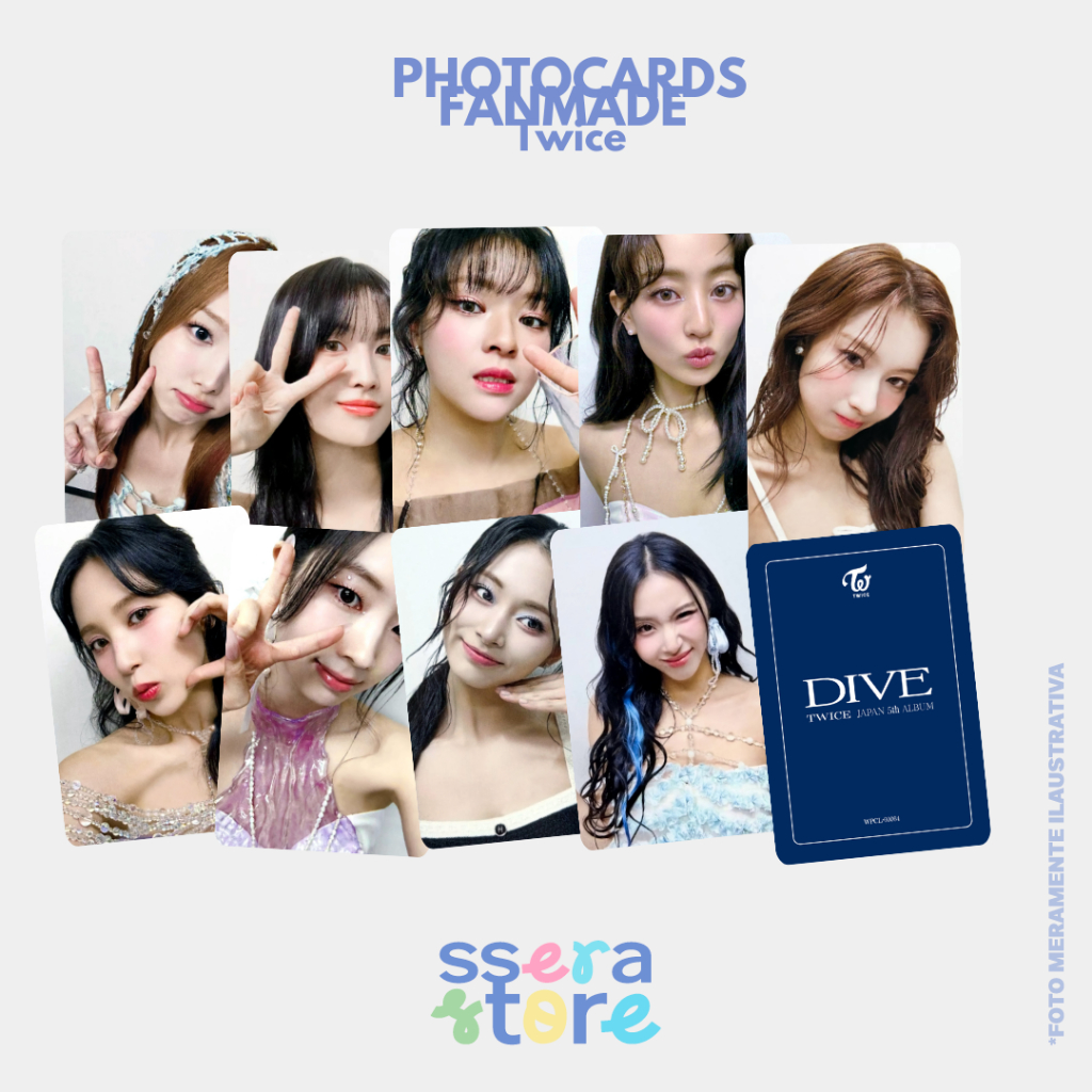 TWICE Dive Japan Photocards Fanmade | Shopee Brasil