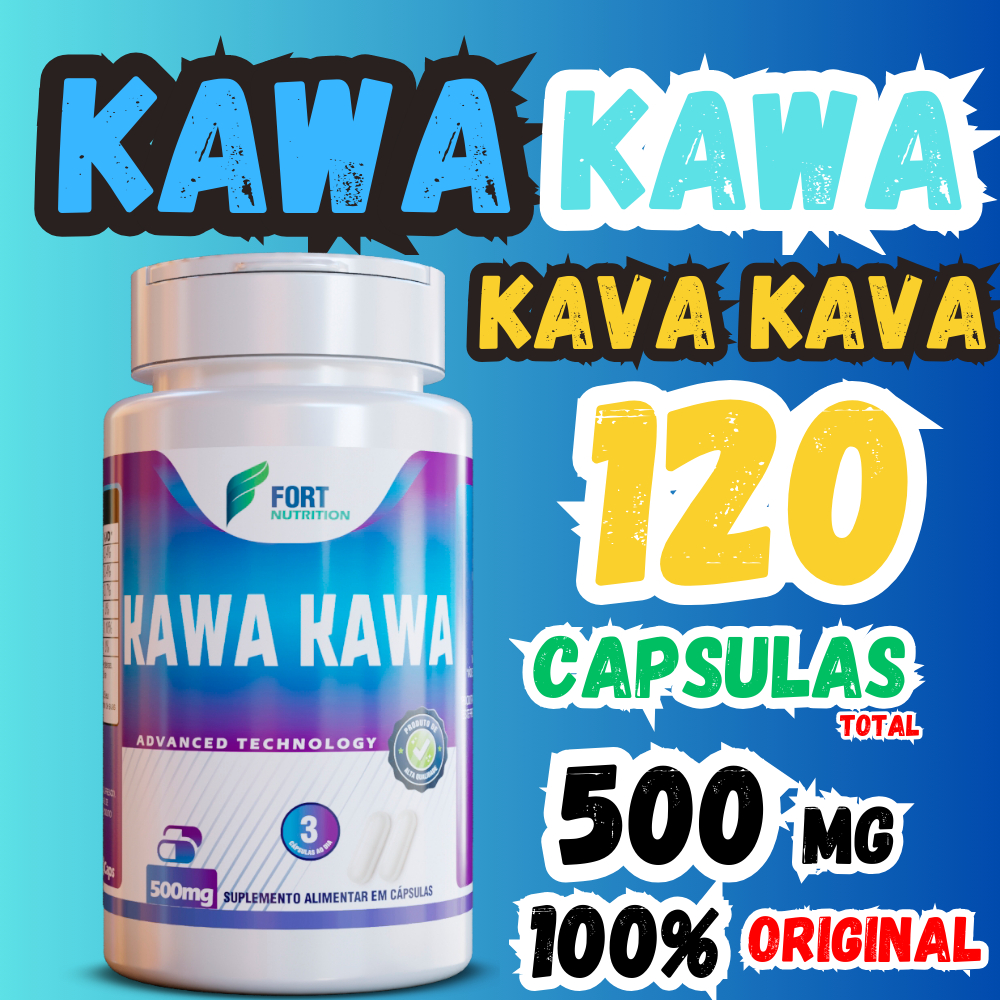 KAWA KAWA - kava kava 120 capsulas 100% Pura original | Shopee Brasil