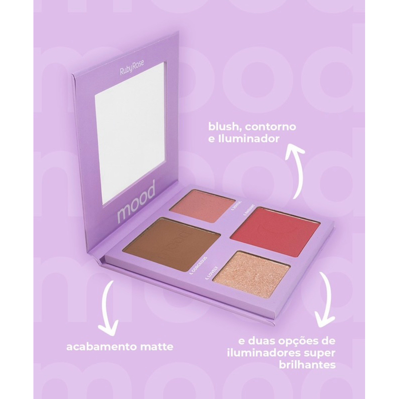 Paleta multifuncional mood Ruby Rose | Shopee Brasil
