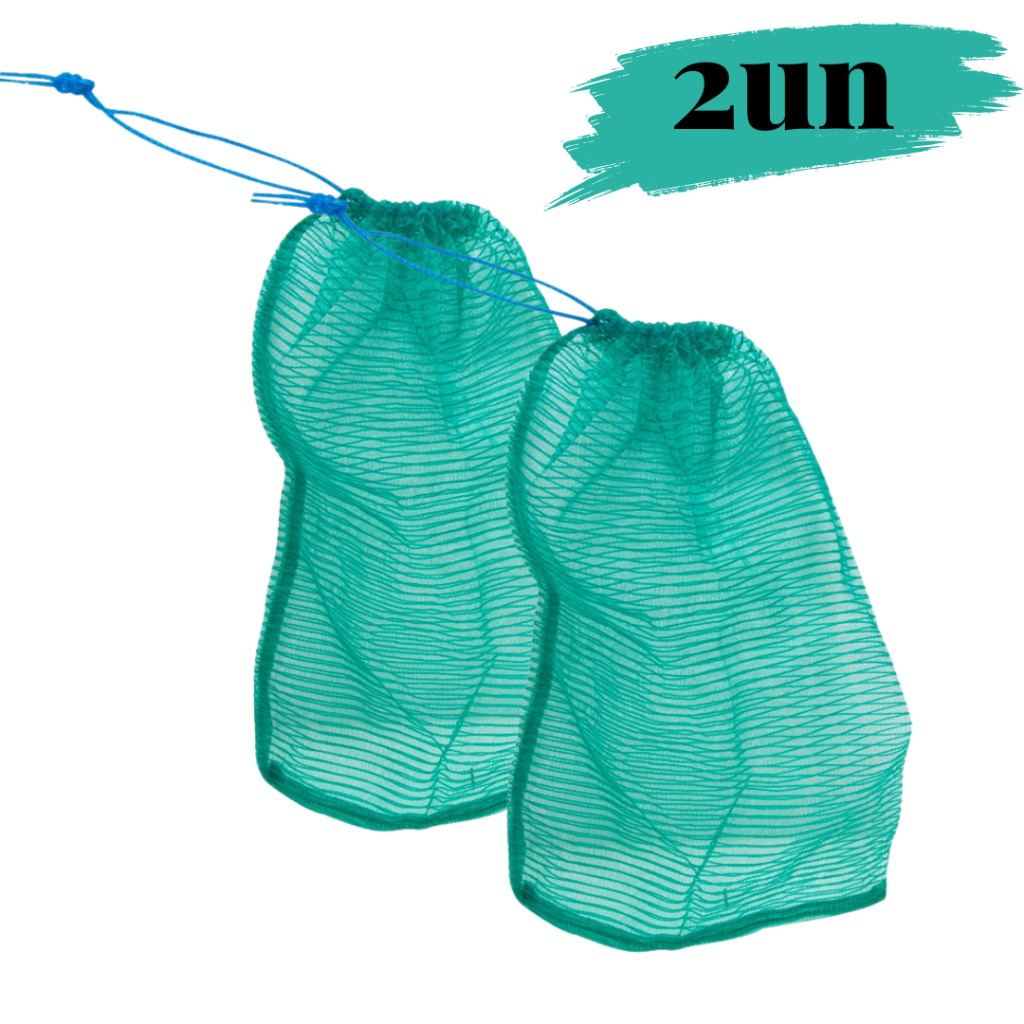 Kit Pesca 2 Samburá 150cm Saco Viveiro Nylon Nº5 Covo Sacola Guarda ...