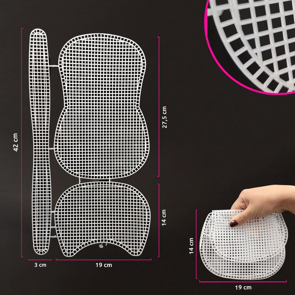 Malha chenille para bolsa 42x23cm BXWG03 (Tela plástica) | Shopee Brasil