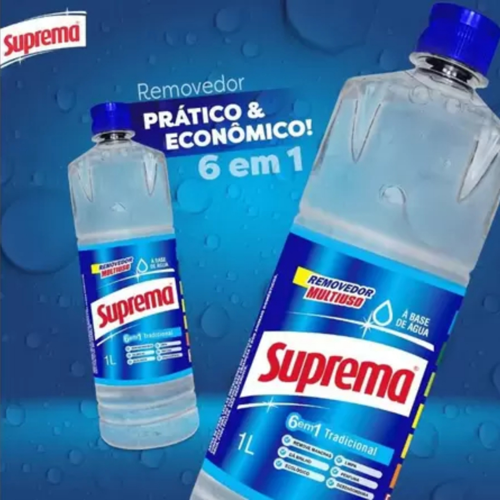Removedor Multiuso Suprema 1 litro Base D'agua | Shopee Brasil