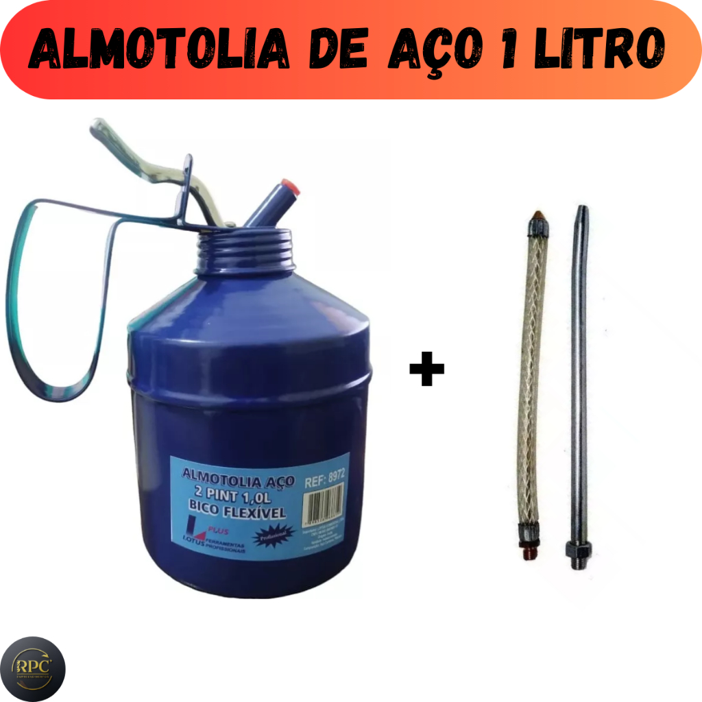 Almotolia de óleo Profissional De Aço Para lubrificação com Gatilho ...