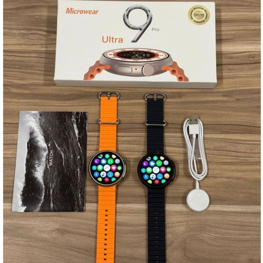 SmartWatch Ultra 9 Pro Redondo 49mm Lançamento 2024 A Prova D'Água IP68 ...