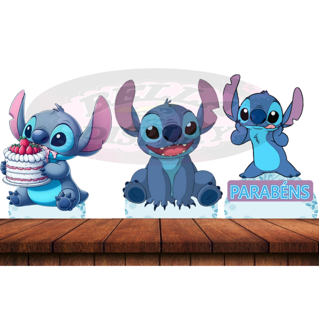 Stitch kit display 3 peças 20cm | Shopee Brasil