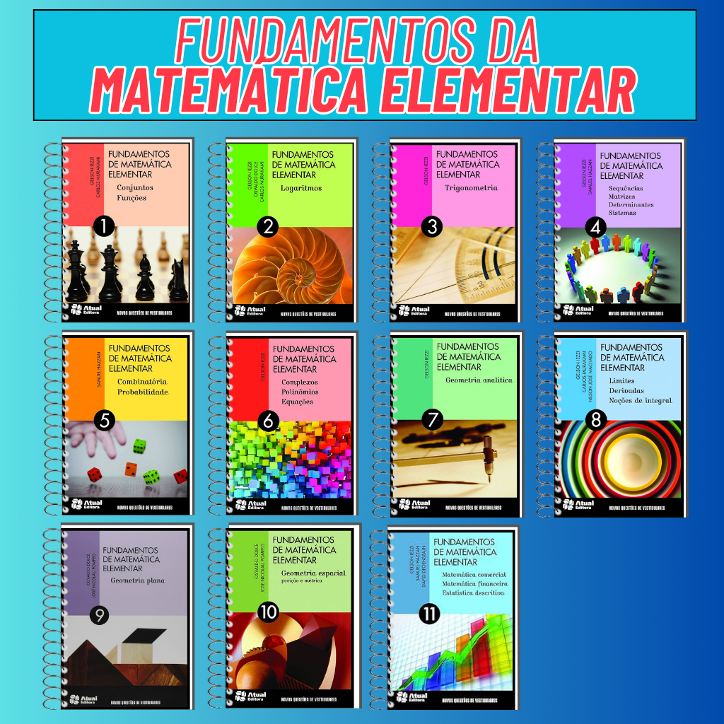 Fundamentos da Matemática Elementar - Volumes 1 a 11 - Impressão em ...