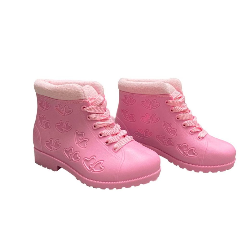 Kit Botinha de Inverno Feminina Coração e Bolsa Infantil Para Meninas ...