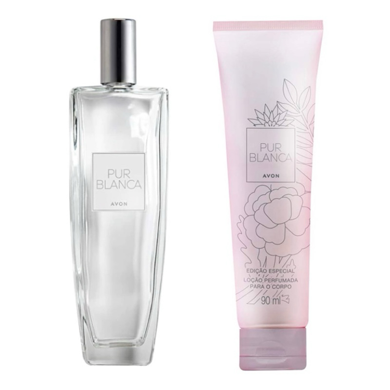 Kit Pur Blanca Original Desodorante Colônia 75 ml +Loção Corporal ...