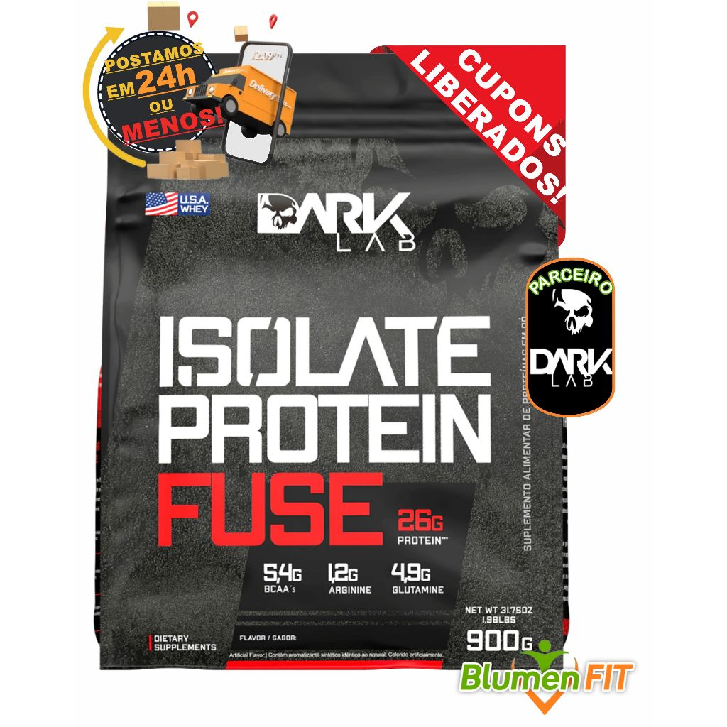 Whey Protein Isolado Dark Lab Isolate Protein Fuse 900g | Shopee Brasil