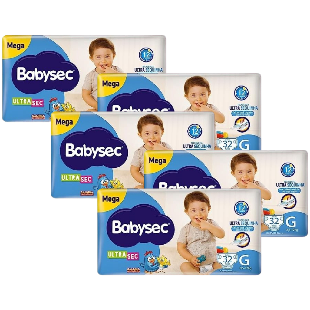Kit Fraldas Descartáveis Babysec Ultrasec - Promoção Galinha Pintadinha ...
