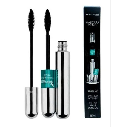 Máscara Para Cílios 2 em 1 Rímel 4D - Bella Femme | Shopee Brasil