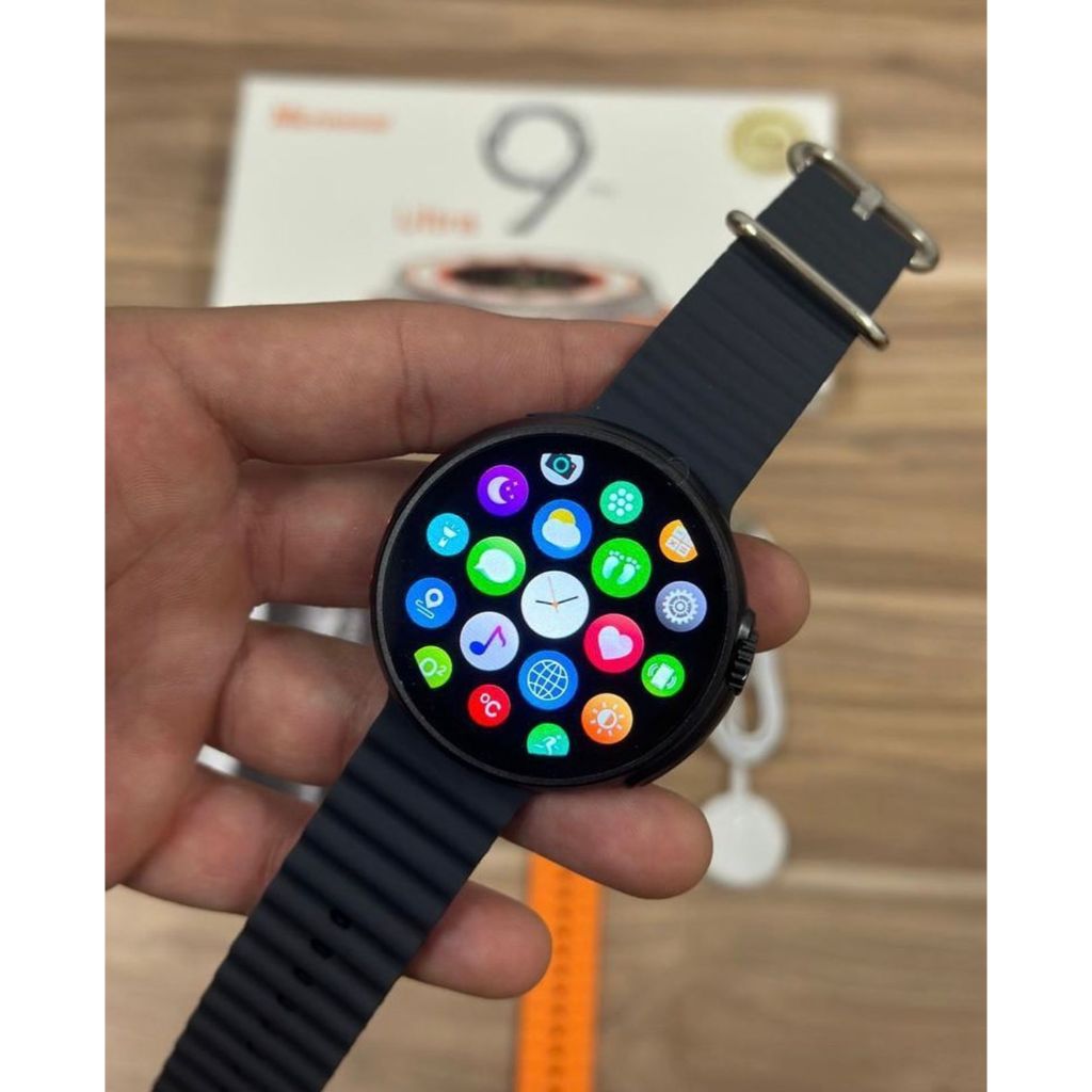 SmartWatch Ultra 9 Pro Redondo 49mm Lançamento 2024 A Prova D'Água IP68 ...