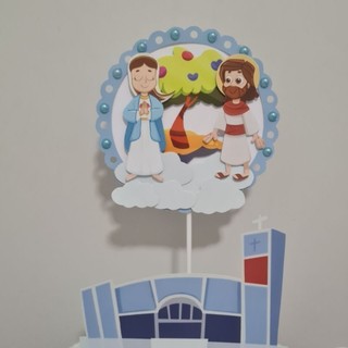 Topo de Bolo Turminha do Céu Personalizado | Shopee Brasil