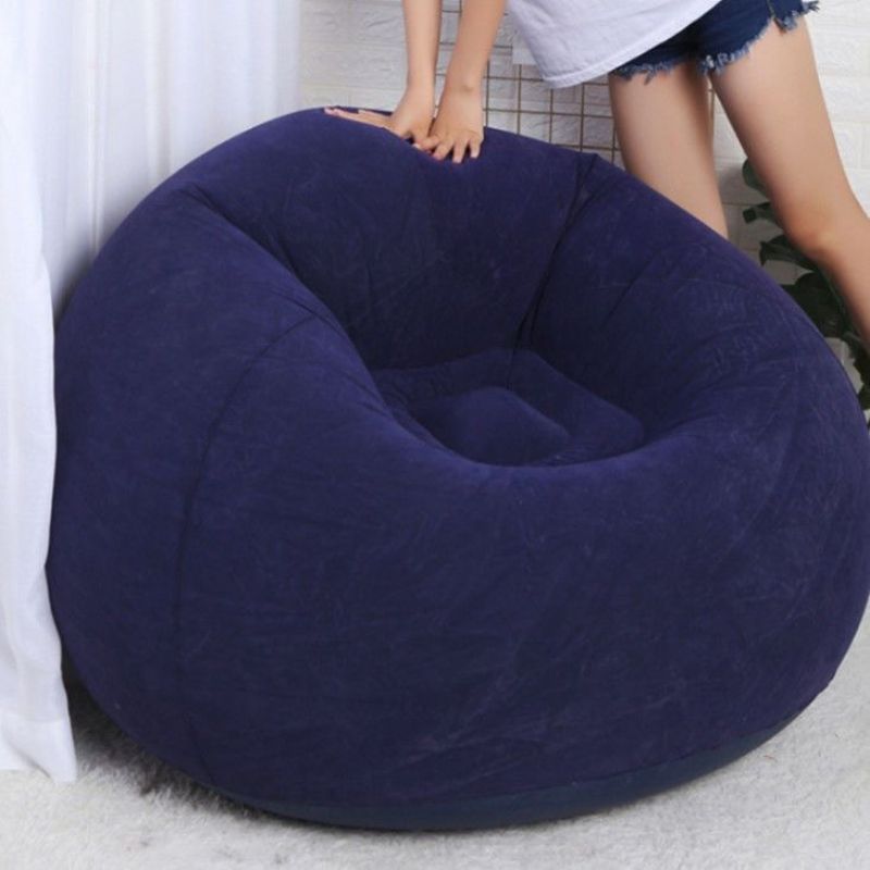 Azul Puff Gigante Redondo 99*83 Puff Gigante suede | Shopee Brasil