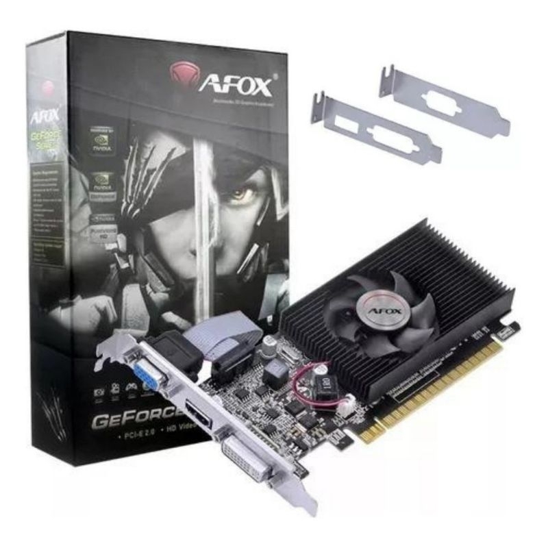 Placa De Vídeo NVidia Afox Geforce 200 Seies G210 Af210-10 1GB 64bit | Shopee Brasil