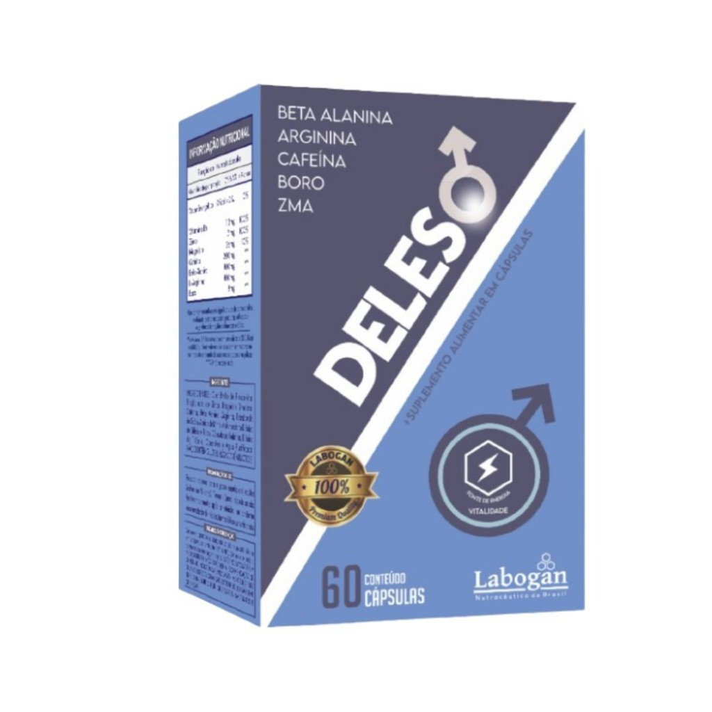 Suplemento Alimentar Deleso 60Cáps - Labogan | Shopee Brasil