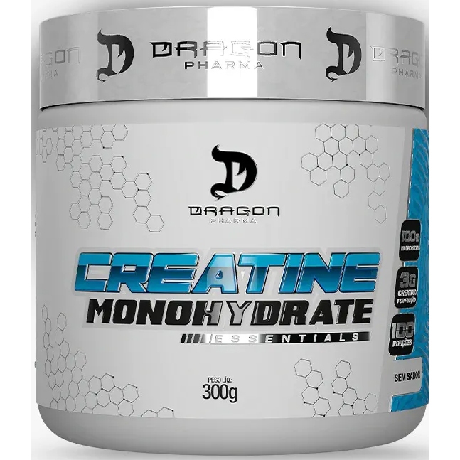Creatina Monohidratada Essentials - 300g - Dragon Pharma | Shopee Brasil