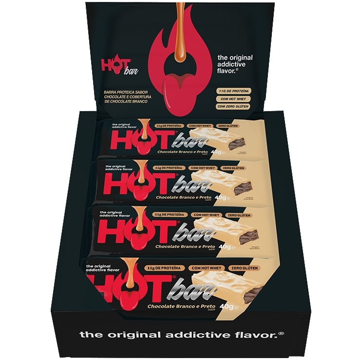 Barra de Proteína Hot Bar -12 Unid x 40g Cada (480g) - Hot Fit ...