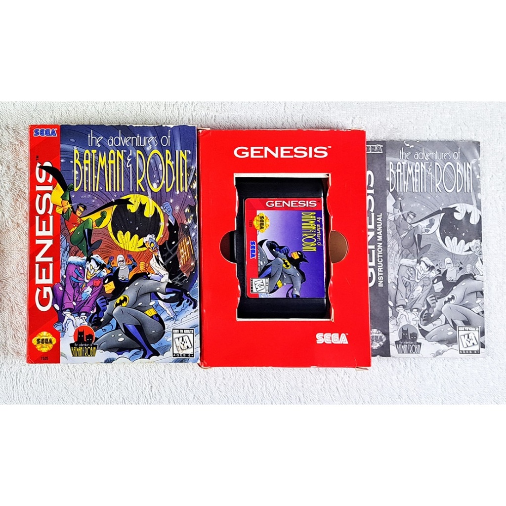 The Adventures of Batman & Robin Completo Mega Drive Americano Sega ...