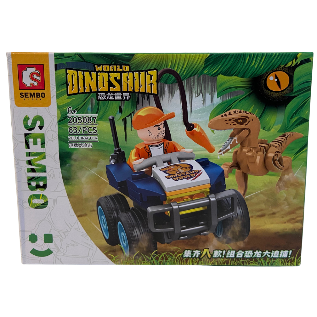 Velociraptor - World Dinosaur Sembo Block - Dinossauro - Para Montar ...