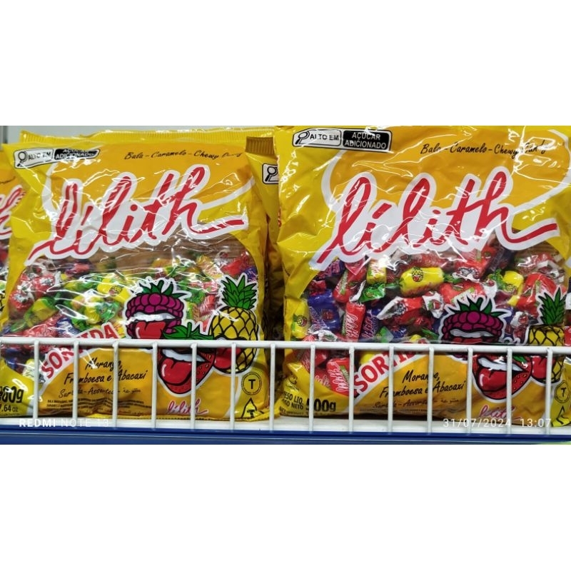 bala mastigavel lilith 600g kit c/2 pacotes | Shopee Brasil