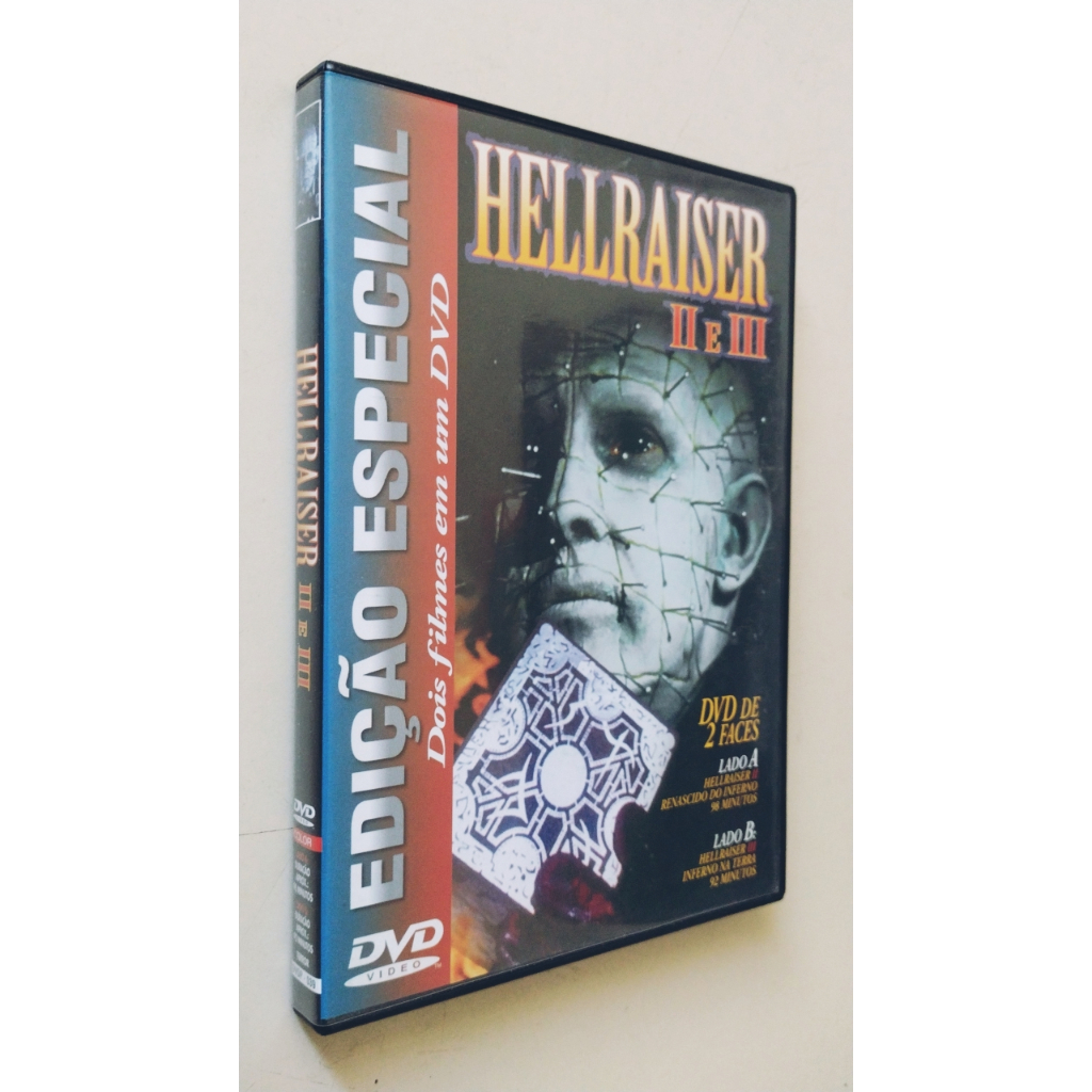 Dvd Hellraiser 2 e 3 (dvd duas faces) Edição Especial (legendado)(ótimo ...