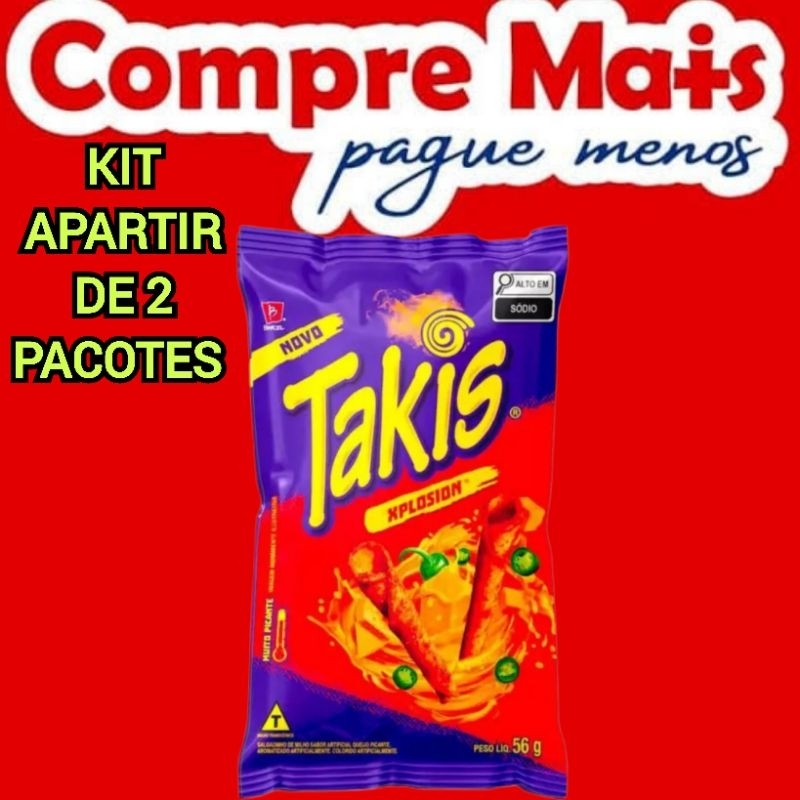 TAKIS XPLOSION SALGADINHO 56g | Shopee Brasil