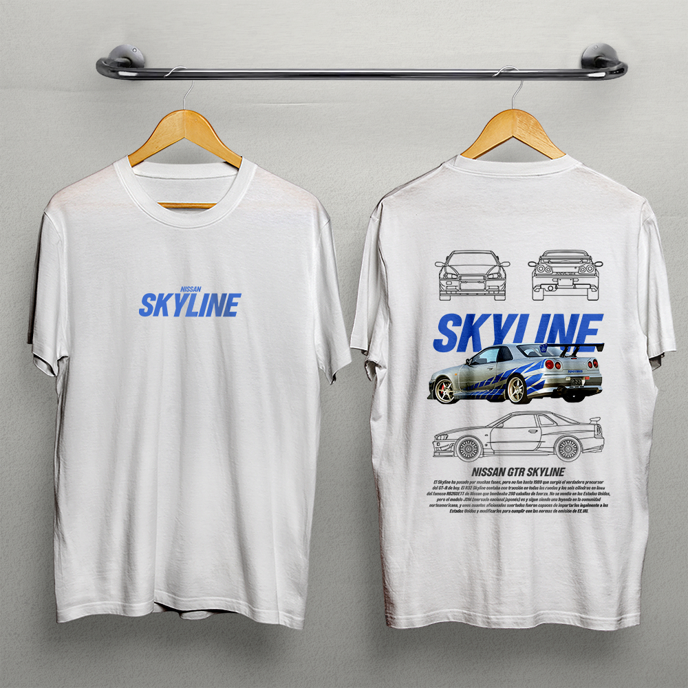 Camiset Skyline GTR Bryan Velozes E Furiosos Camisa streetwear com ...