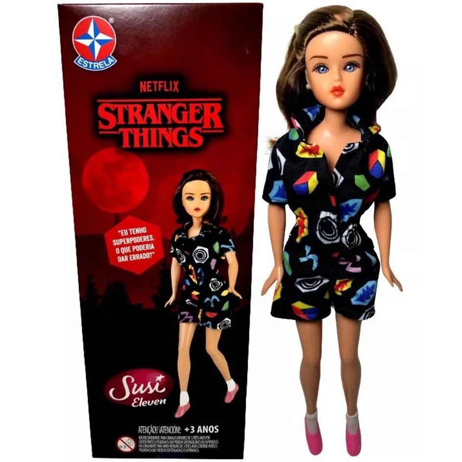 Boneca Colecionável Morena Susi Eleven - Coleção Série Stranger Things ...