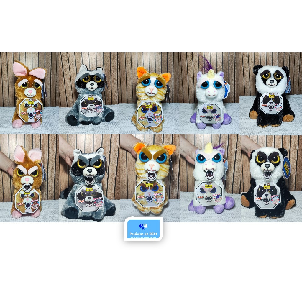 Feisty pet - Pelúcia muda expressão Cara de bravo - Malva Ducho ...