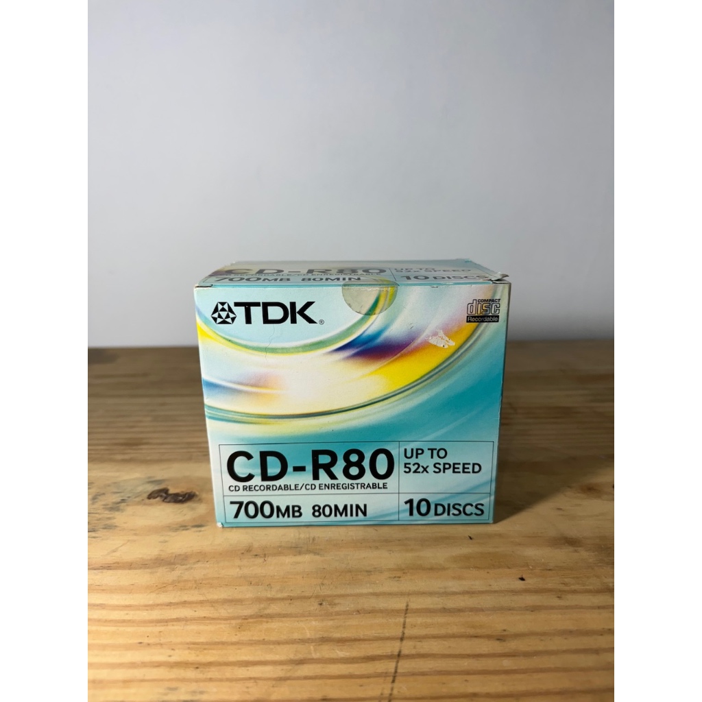Box 10 Cds Virgem Antigos Tdk Cd-r80 700mb 80min Lacrados | Shopee Brasil