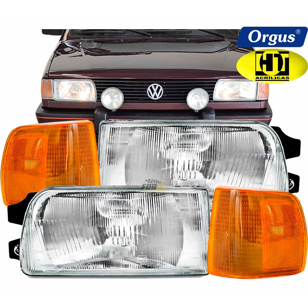 Farol Gol 91 92 93 94 95 96 97 Parati Voyage Saveiro Lente de Vidro ...