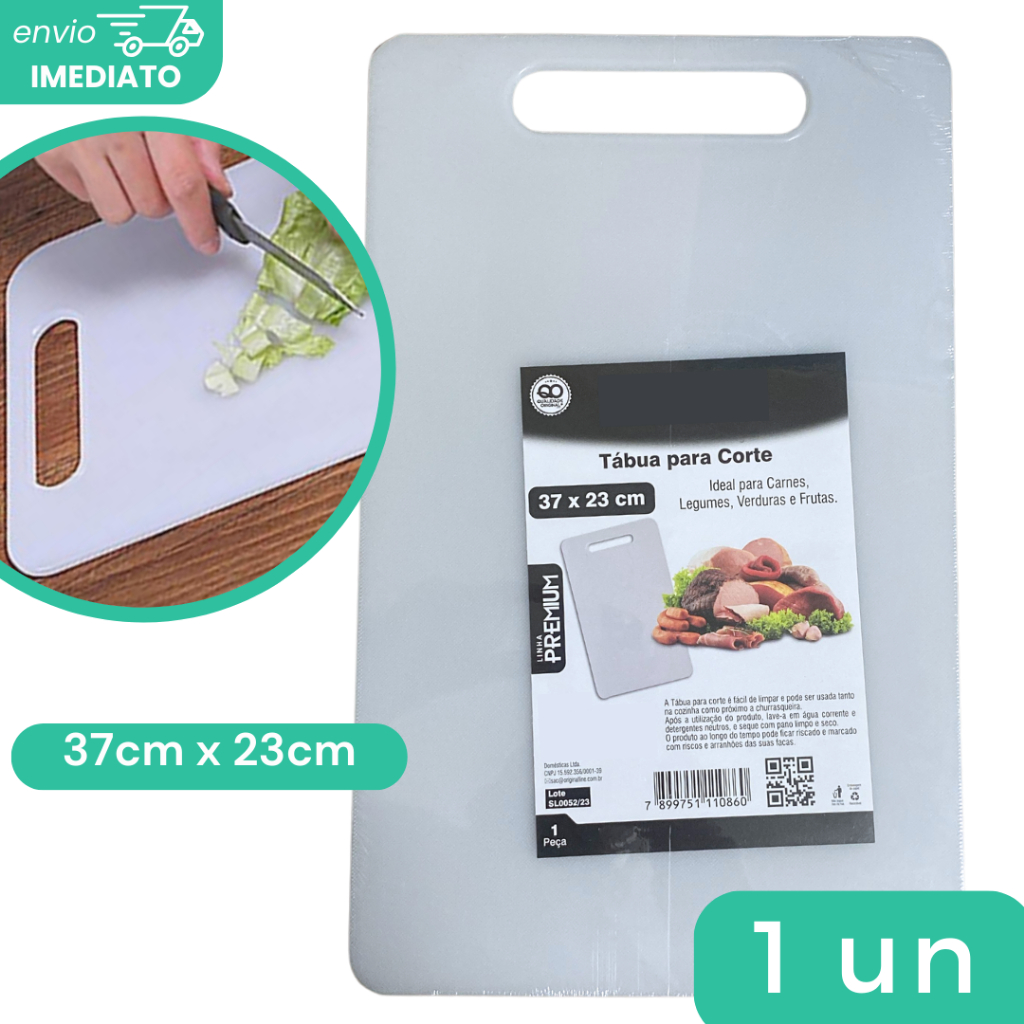 Tábua Para Corte Grande Lisa De Carne De Plástico Cozinha Branca PVC ...