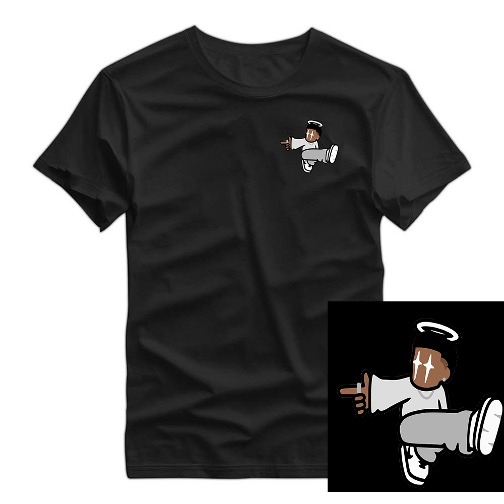 Camisa Basica Camiseta Streetwear Anjo Drip Skate Minimalista Unissex ...