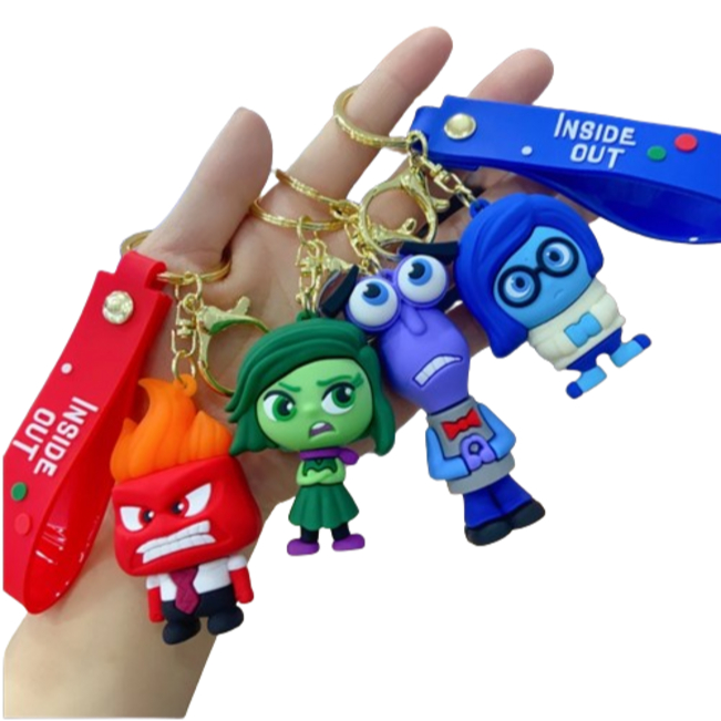 Chaveiro 3D Emborrachado Divertidamente inside out action figure ...