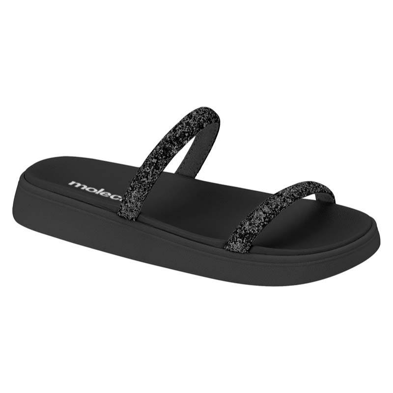 Sandalia Feminina Papete Brilho Confortável Lançamento Moleca Original ...