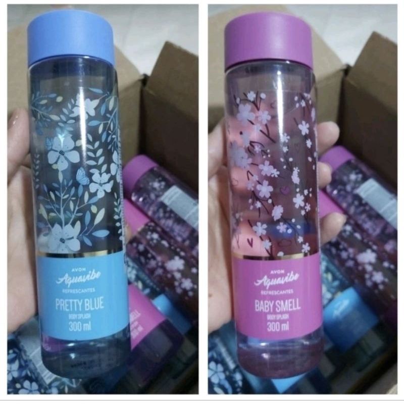 Kit Aquavibe Avon Refrescante Avon (02 colônias 300ml cada)Pretty Blue ...