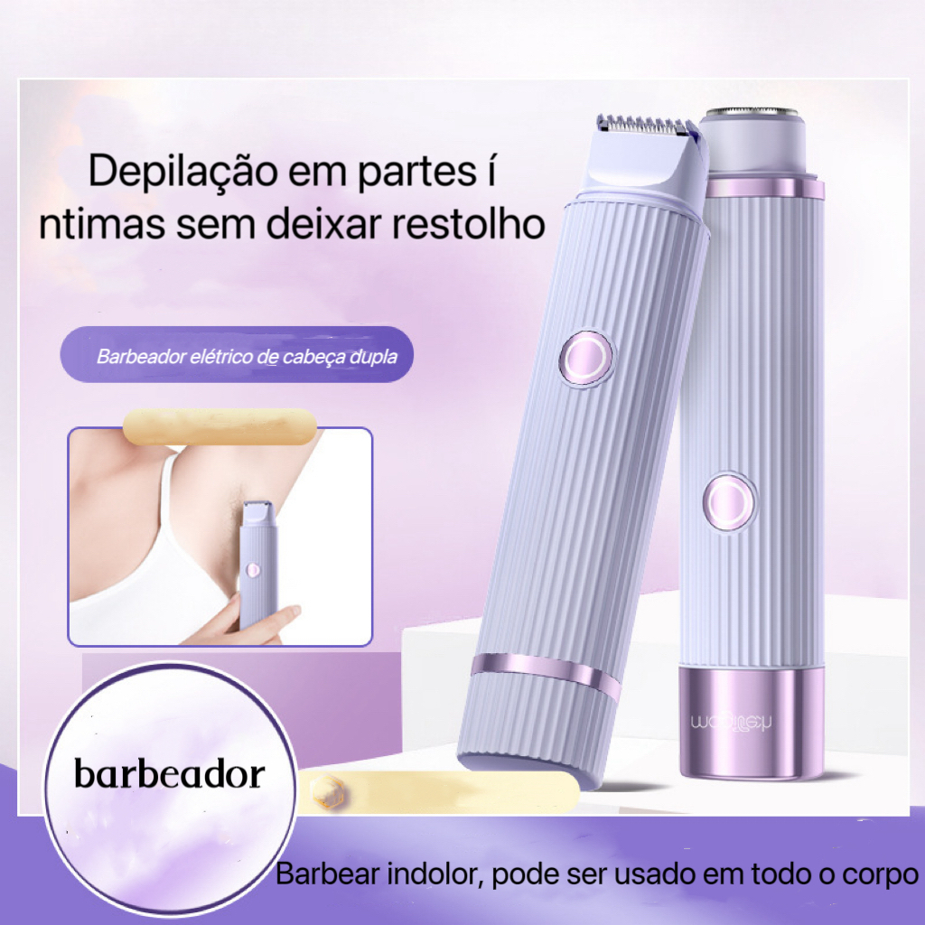 Depilador elétrico manual compacto para homens ou mulheres com ...