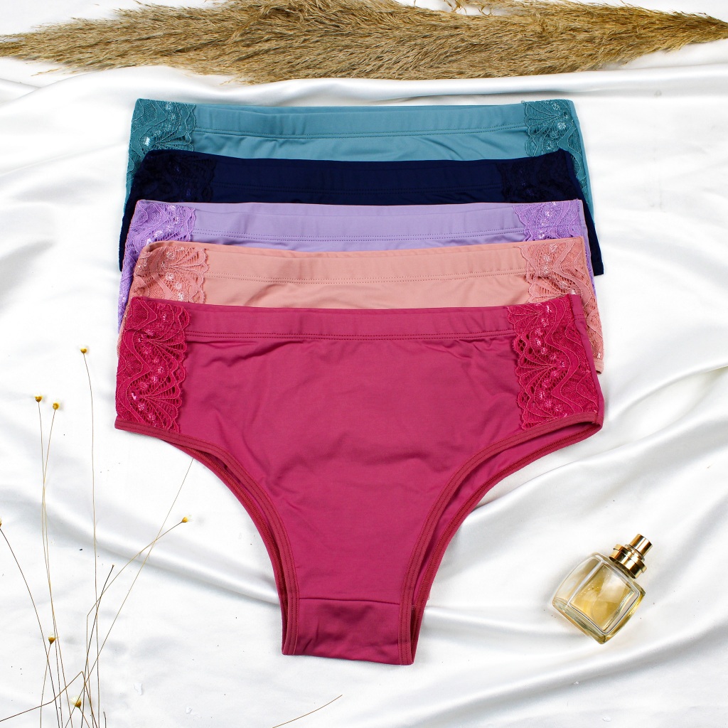 Kit 10 Calcinhas Modeladora Renda Poliamida Conforto Tanga | Shopee Brasil