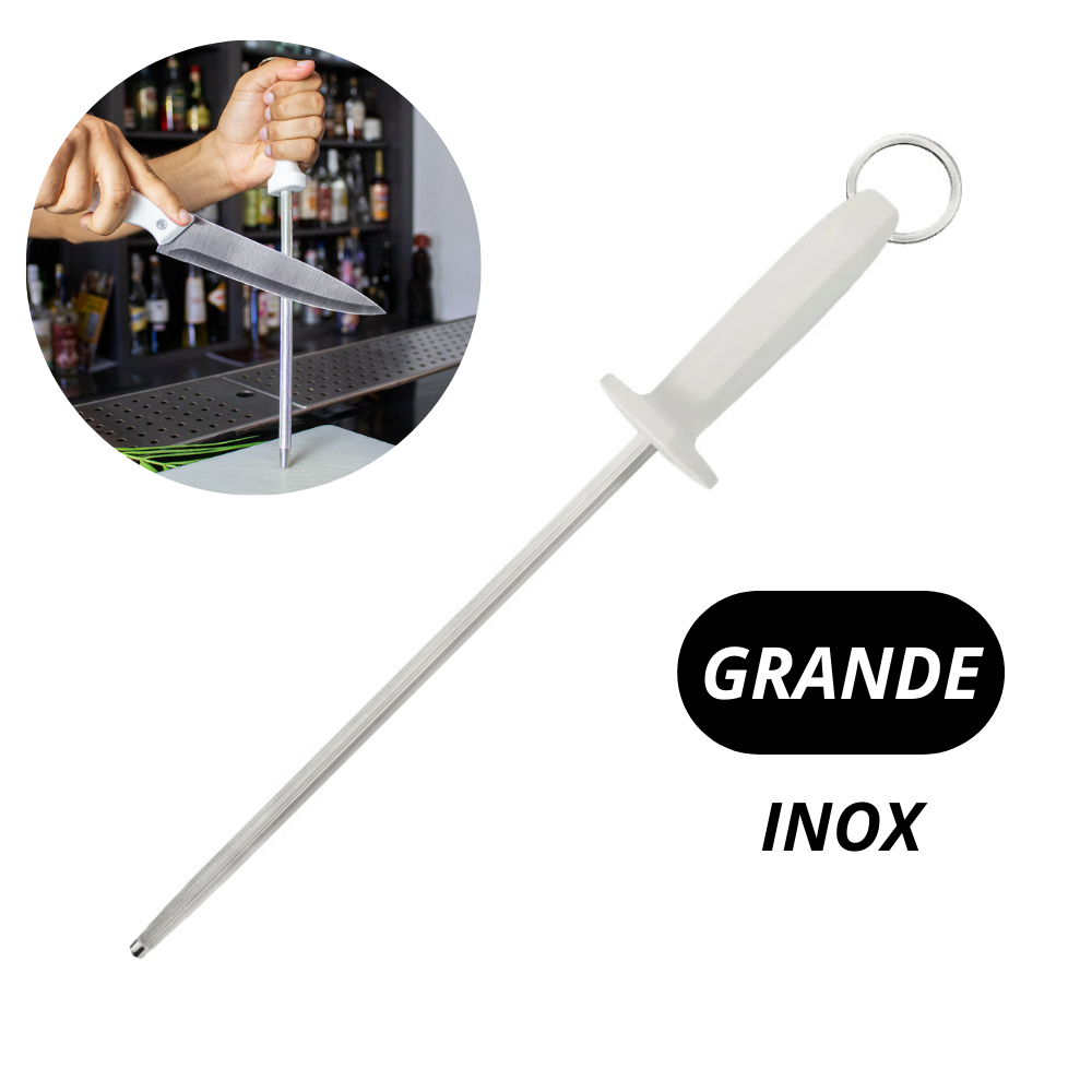 Chaira Estriada Grande Para Afiar Facas Amolador 30cm 12 Polegadas ...