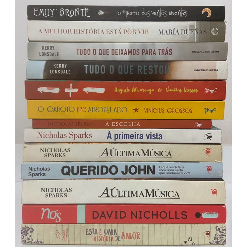 Promoção Romances, ficção: Nicholas Sparks, Nacionais, Marian Keyes ...