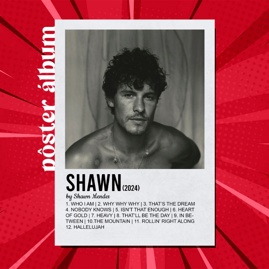 Pôster Álbum Shawn - Shawn Mendes | Shopee Brasil