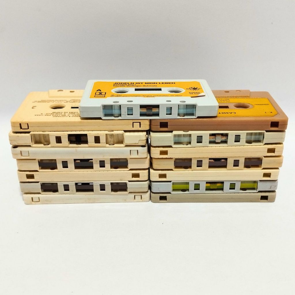 Fitas K7 Cassete Para Decoração ou Artesanato Bege (15 unidades ...