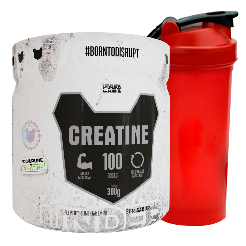 Creatina Monohidratada 100% 300g Pura Under Labz | Shopee Brasil