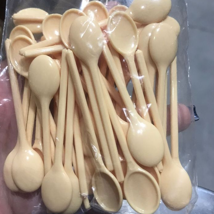 Mini Colher de Plástico - Imita Madeira - 50 Unidades - Rizzo | Shopee ...