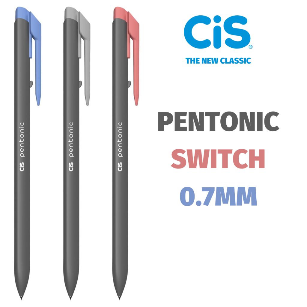 Caneta Cis Pentonic Switch Ponta Fina 0.7mm - Kit ou Unidade | Shopee ...
