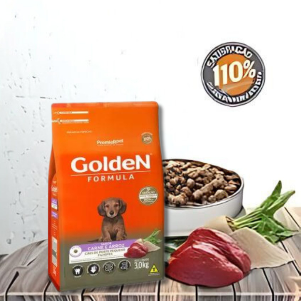 Golden Formula Filhotes Carne e Arroz 3kg | Shopee Brasil